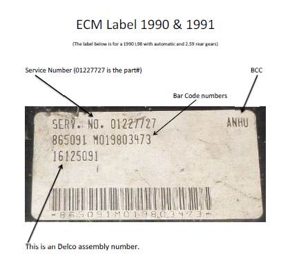 1993 lt1 ecm - CorvetteForum - Chevrolet Corvette Forum Discussion
