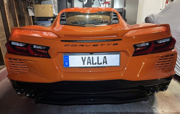 The Best C8 Corvette Vanity License Plates We've Seen So Far